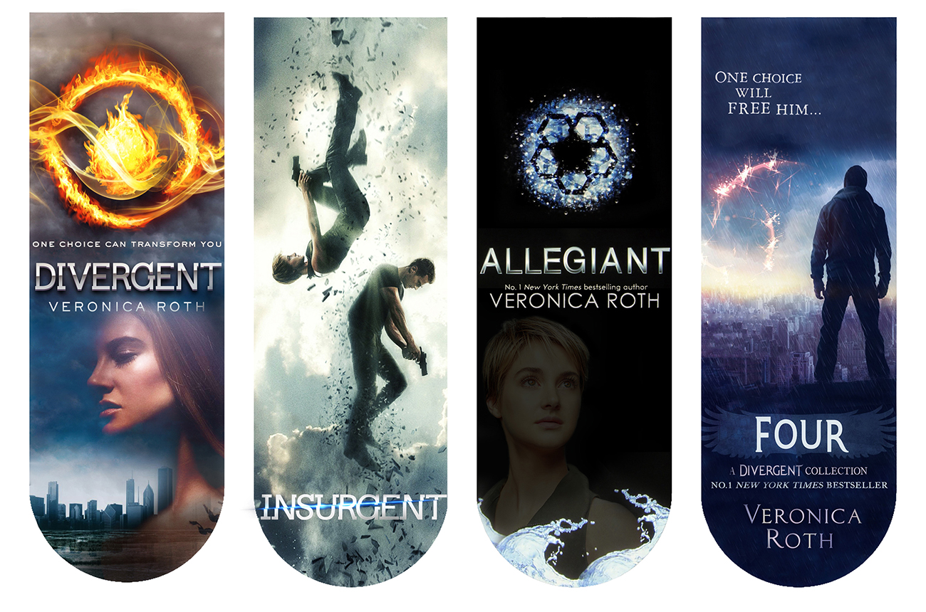 Divergent Book Covers Bookmarkers by angiezinha on DeviantArt