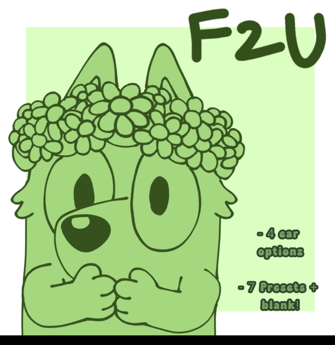 F2U Bluey Flower Crown base by k1ssk1ssf4ll1nd3bt on DeviantArt