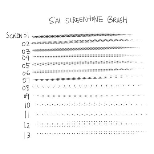 Screentone Pattern_Sai by kingzu on DeviantArt
