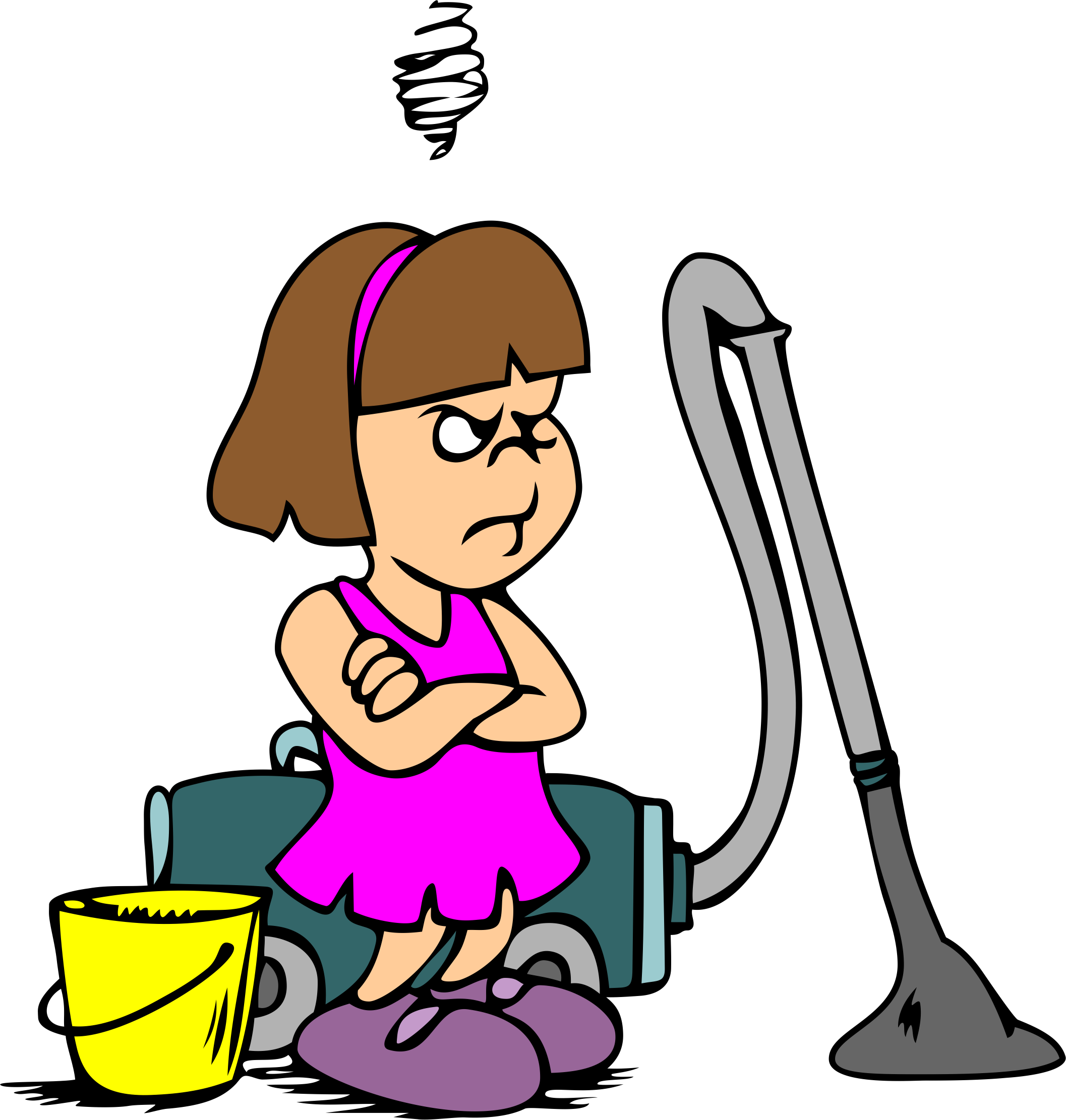 Cleaning Girl by Keketz on DeviantArt