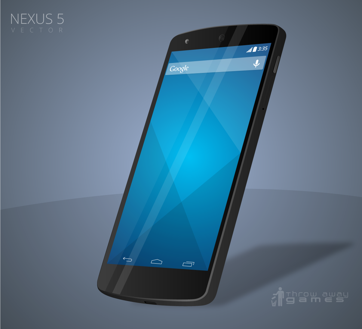Free Nexus 5 Vector: Downloadable AI by walcor on DeviantArt