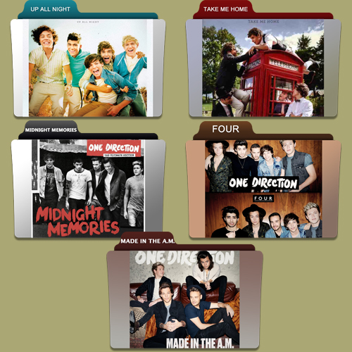 1D folder icons by LadyAngie7 on DeviantArt