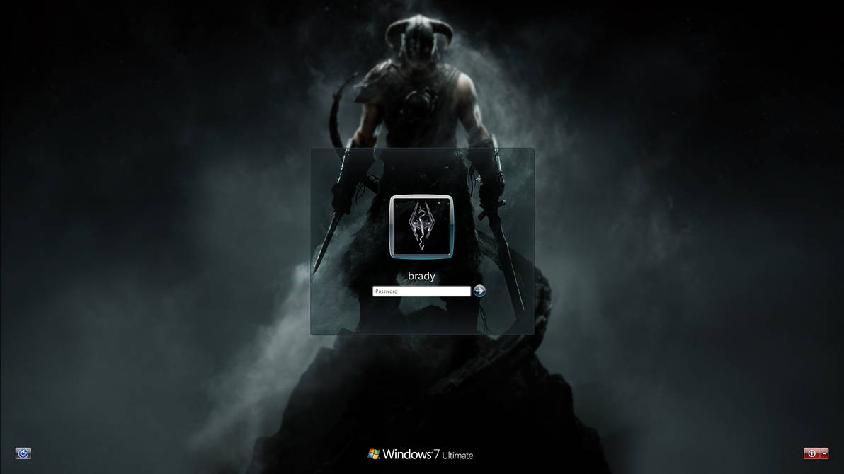 Skyrim Logon - Windows 7 by Bradyy on DeviantArt