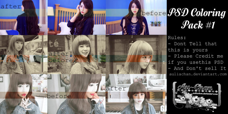 PSD Coloring pack #1 by auliachan on DeviantArt