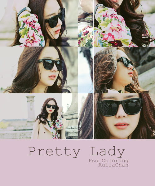 [psd coloring] Pretty Lady by auliachan on DeviantArt