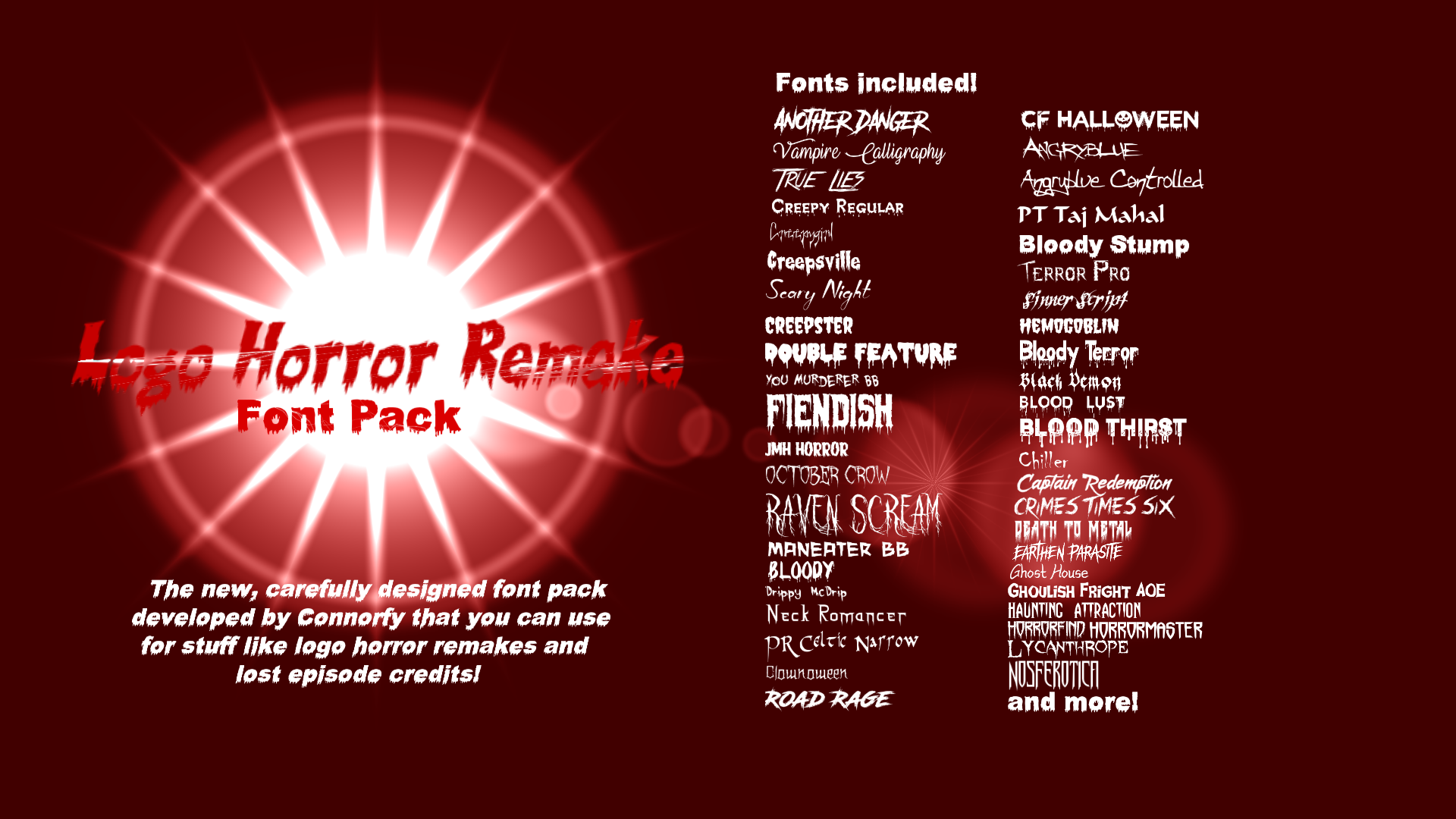 Official Logo Horror Remake Font Pack by Connorfy on DeviantArt