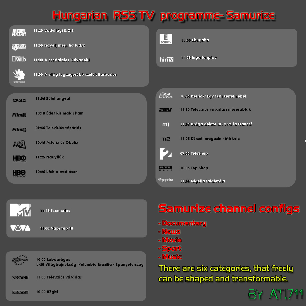 Samurize TV programme by ati711 on DeviantArt