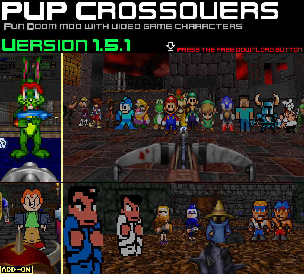 PVP Crossovers v1.5.1 + Jazz Jackrabbit (Doom mod) by CPOsample on DeviantArt