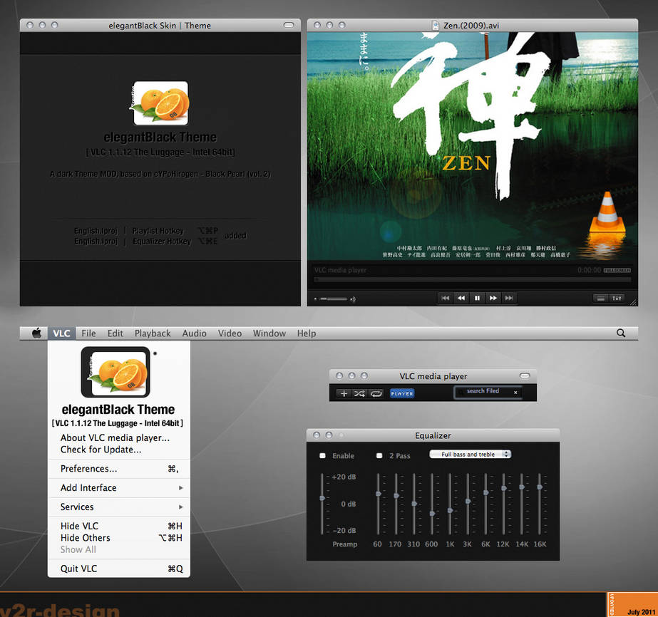 elegantBlack VLC Theme by artist00 on DeviantArt