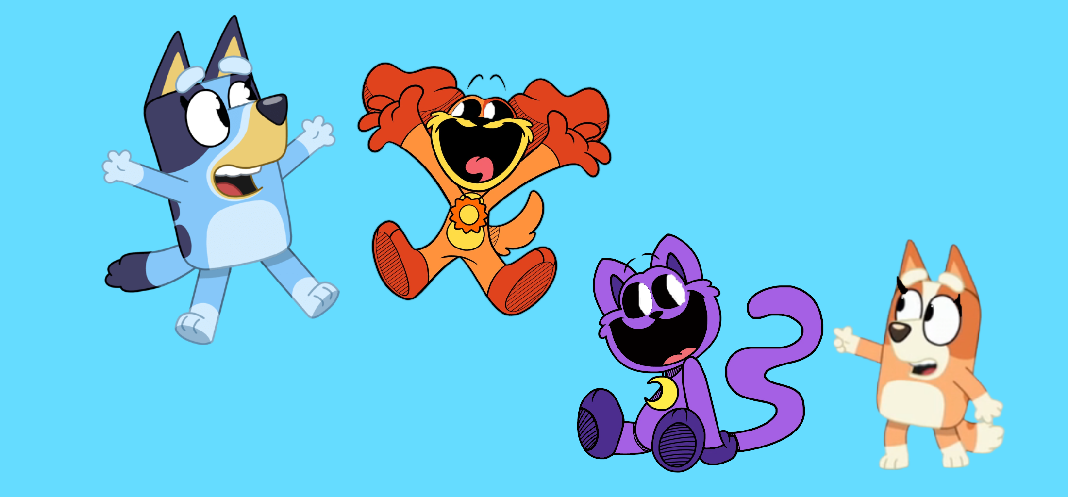 Bluey X DogDay And Bingo X CatNap by PokemonFan1911 on DeviantArt