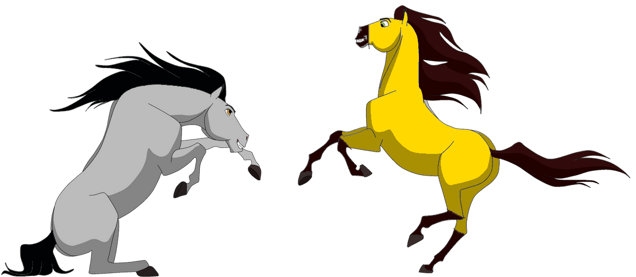 spirit and his dad by Spirit-horse-adopts on DeviantArt