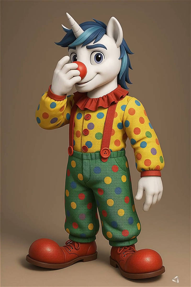 Shining Armor the clown honking his nose by Heydude5321 on DeviantArt