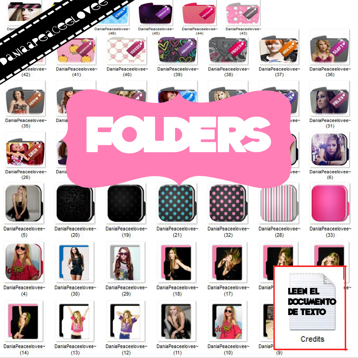 Icons Folders by DaniaPeaceeLovee on DeviantArt