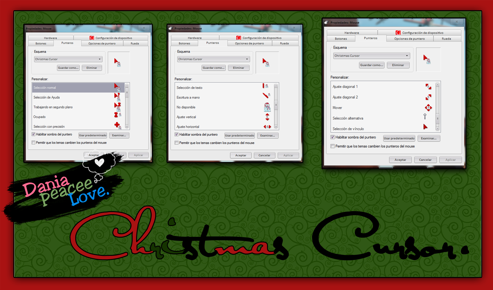 Christmas Cursor by DaniaPeaceeLovee on DeviantArt
