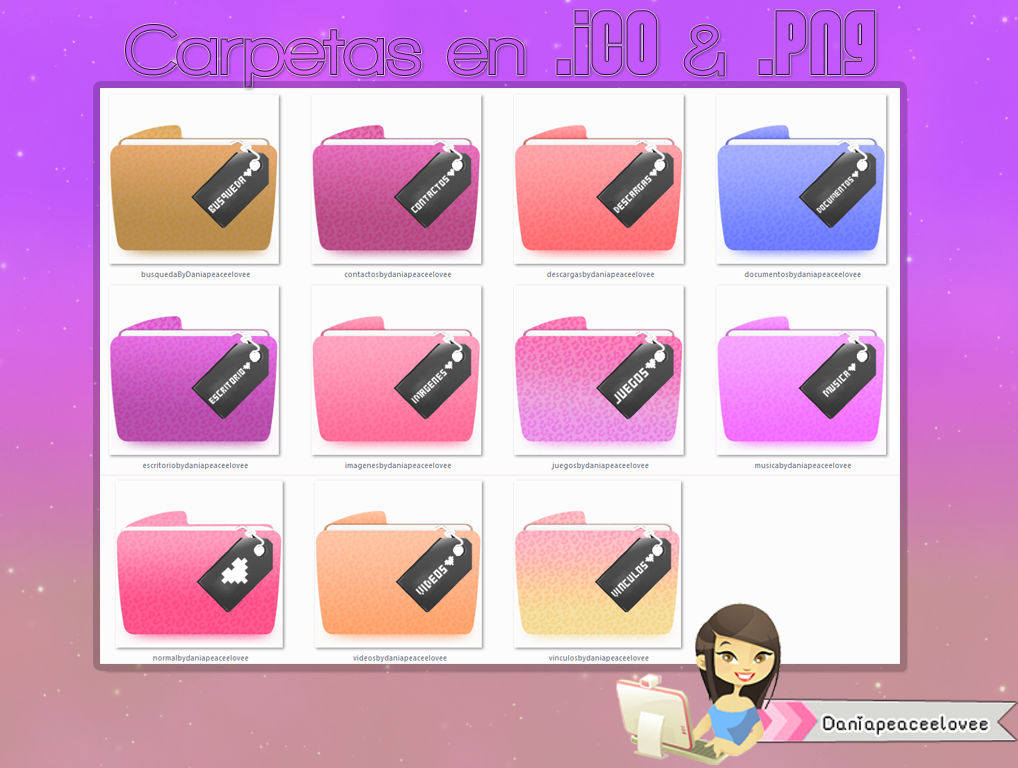 Folders Rainbow by DaniaPeaceeLovee on DeviantArt