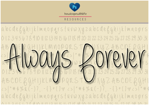 Always Forever Font by friabrisa on DeviantArt