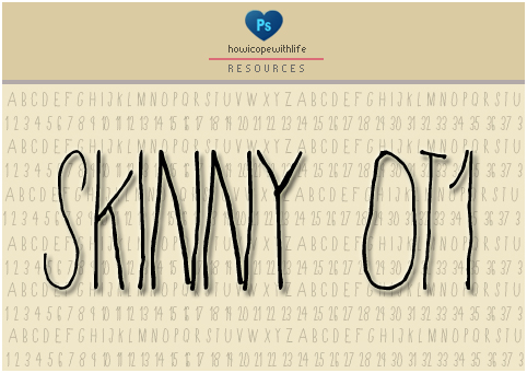 Skinny Font by friabrisa on DeviantArt