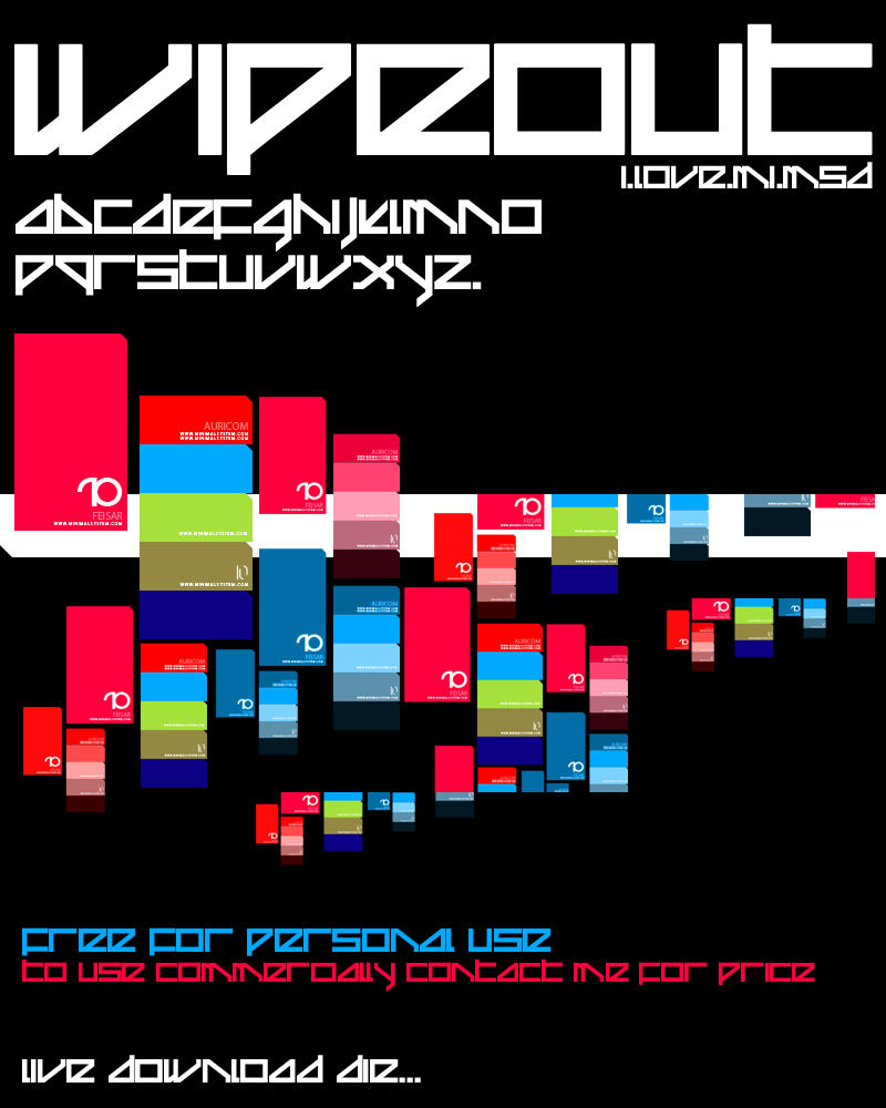 Wipeout Typeface by PAULW on DeviantArt