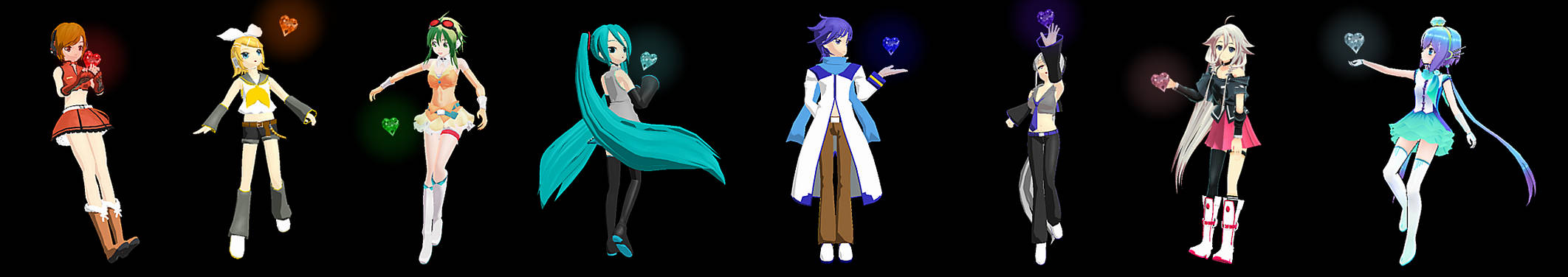 Jewel Hearts by RedQueenMiku on DeviantArt