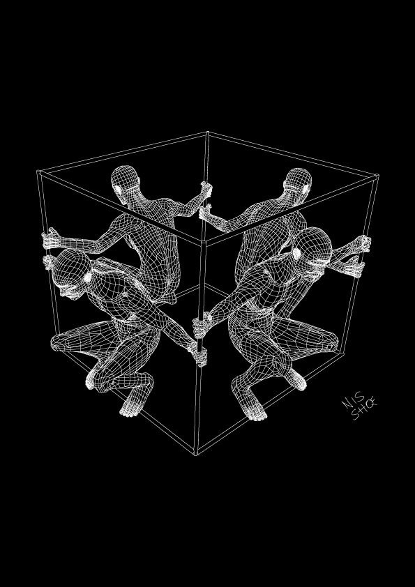 4 HUMANS CUBE CAGE by NisshoDesign on DeviantArt