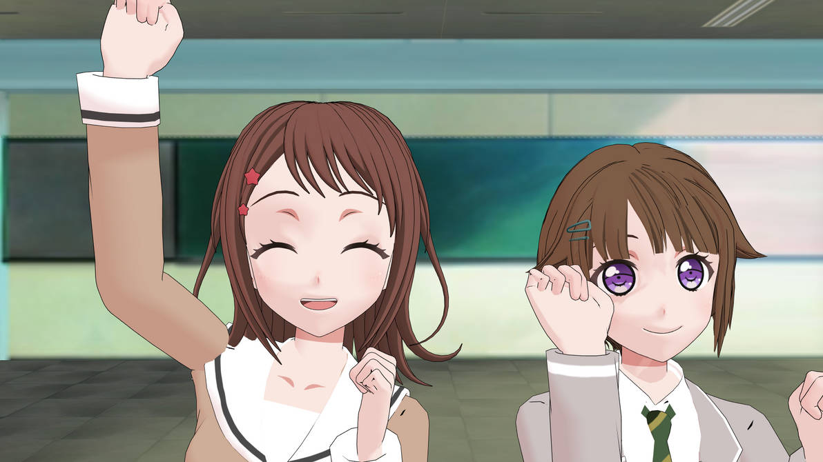 [BanG Dream! MMD] Kasumi and Asuka's Sparkle by loader3229 on DeviantArt