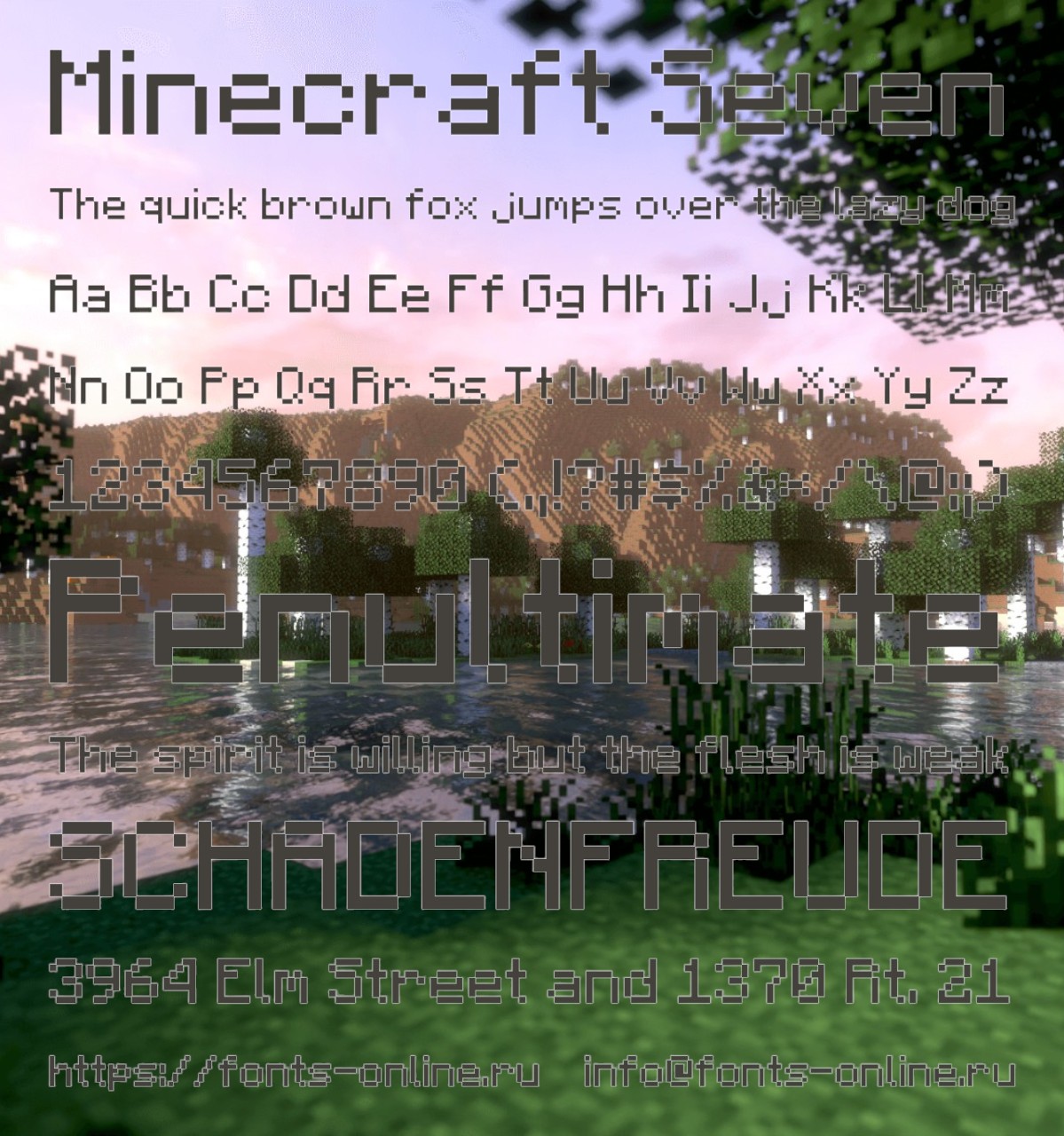 Minecraft Official Font by Mark2458488598258278 on DeviantArt
