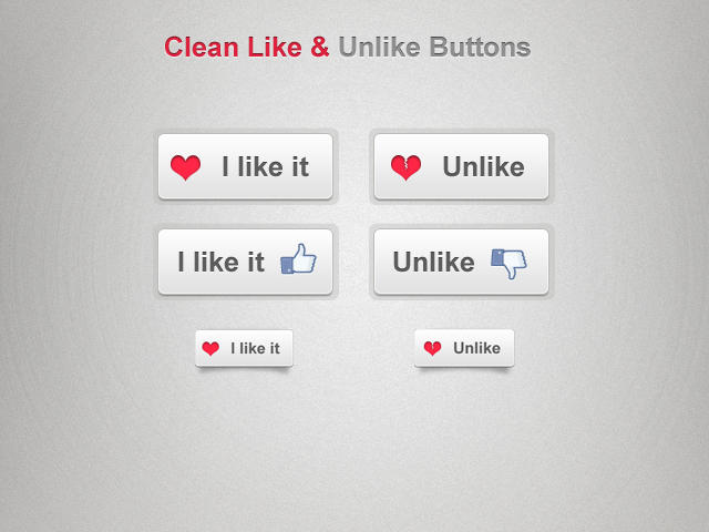Clean Like - Unlike Button by slayerD1 on DeviantArt