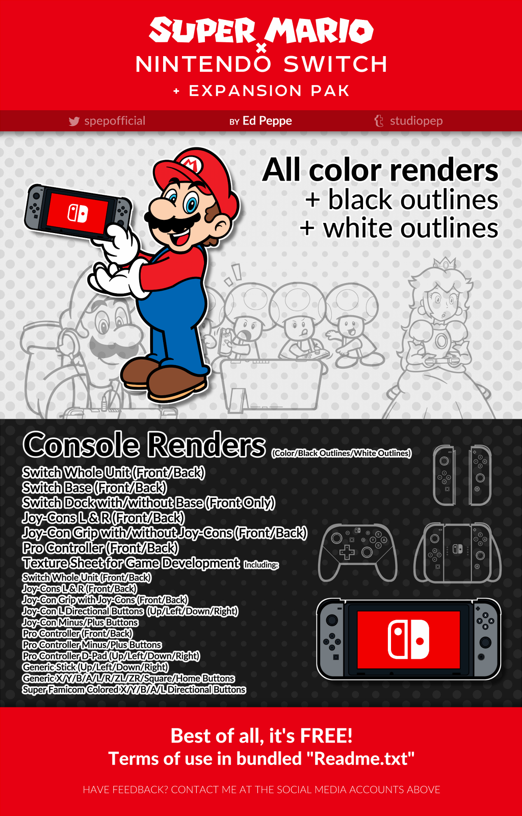 Super Mario x Nintendo Switch + Extension Pak by PepVerbsNouns on ...