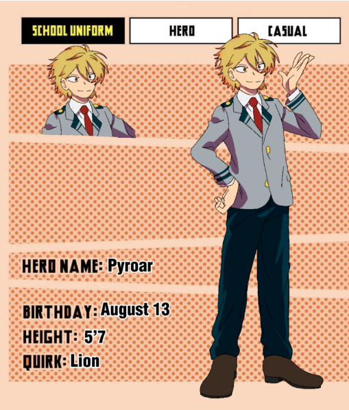 Mha/my hero academia OC character sheet by slicedBread6 on DeviantArt