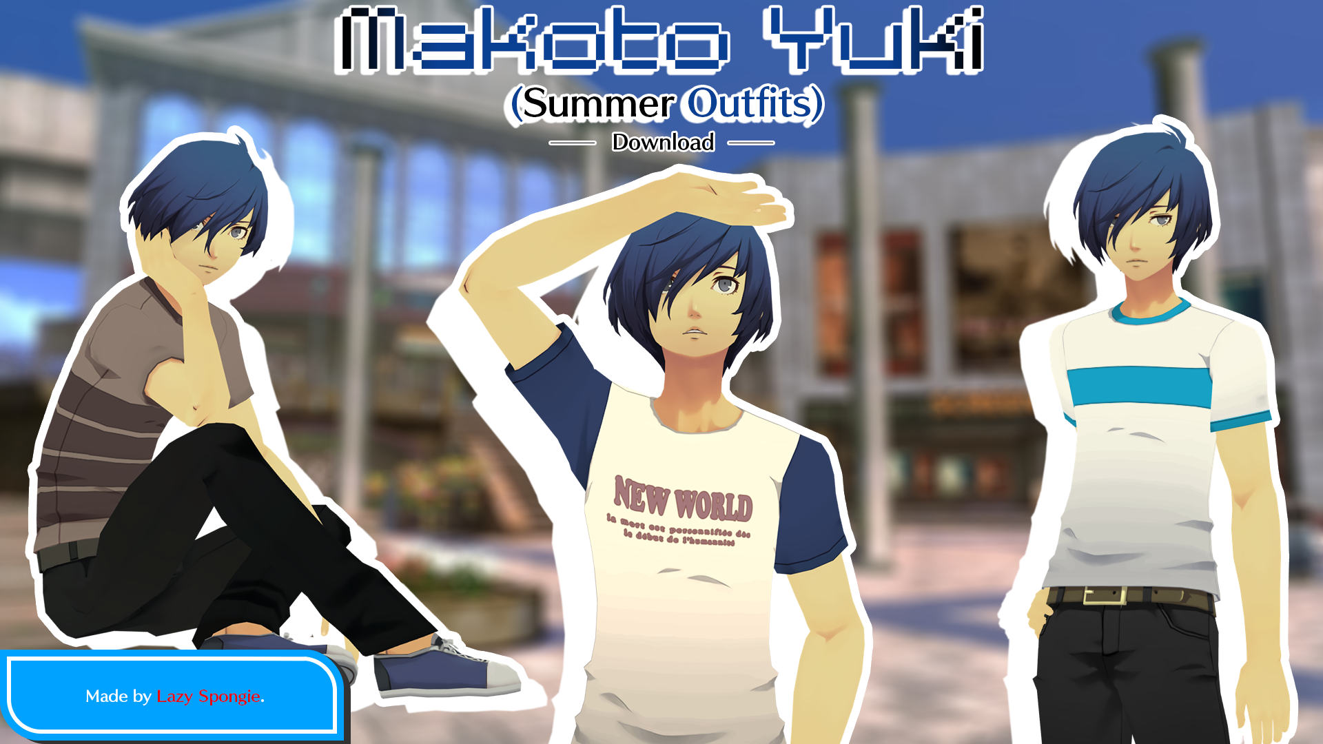 Makoto Yuki (Summer Outfits) - Persona 3 - [DL] by LazySpongie on ...
