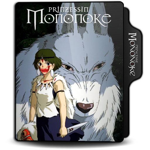 Princess Mononoke Folder Icon by MiniZaki on DeviantArt