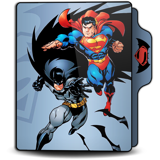 Superman/Batman Folder Icon by MiniZaki on DeviantArt
