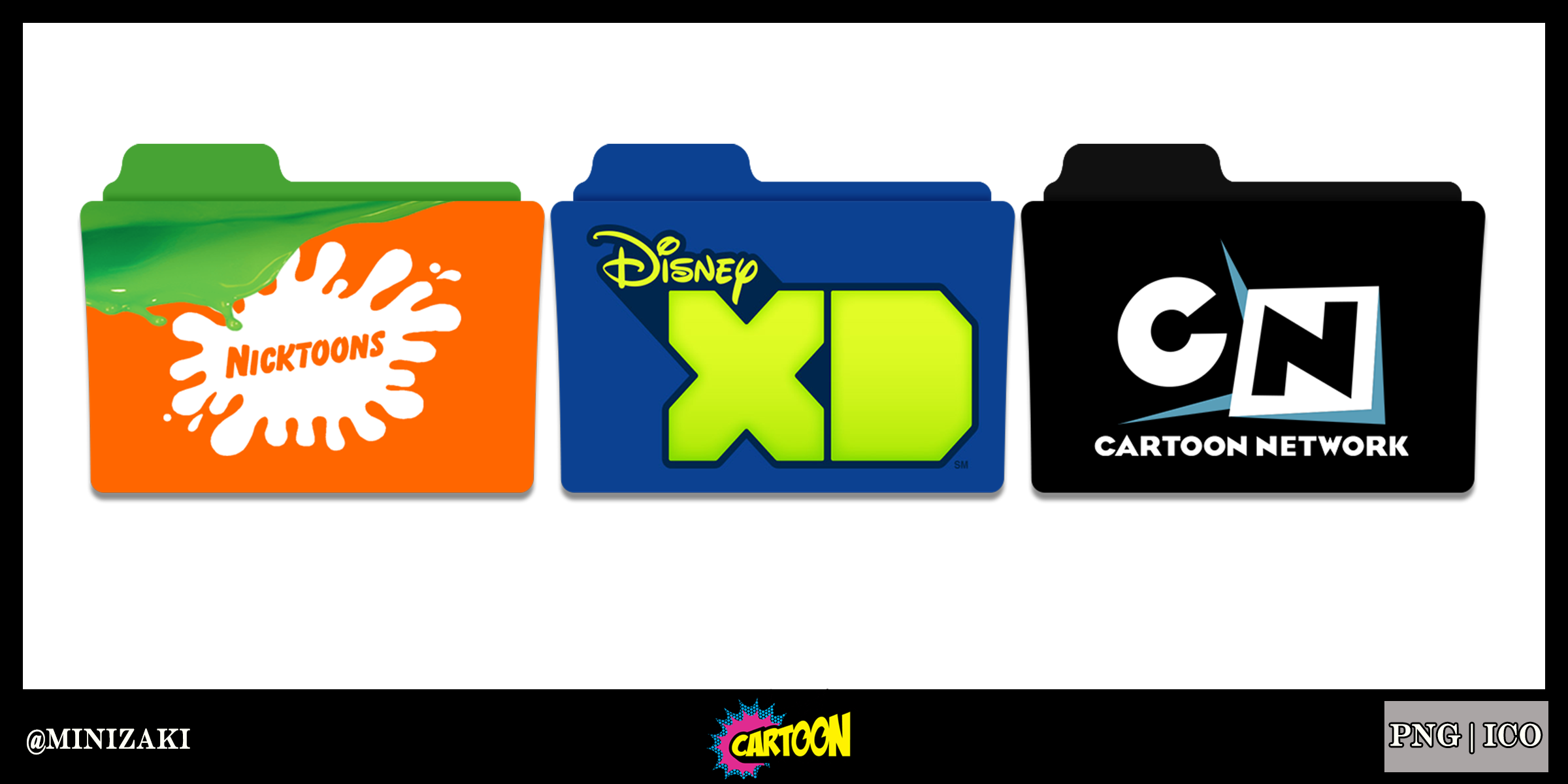 Cartoon Channels Folders by MiniZaki on DeviantArt
