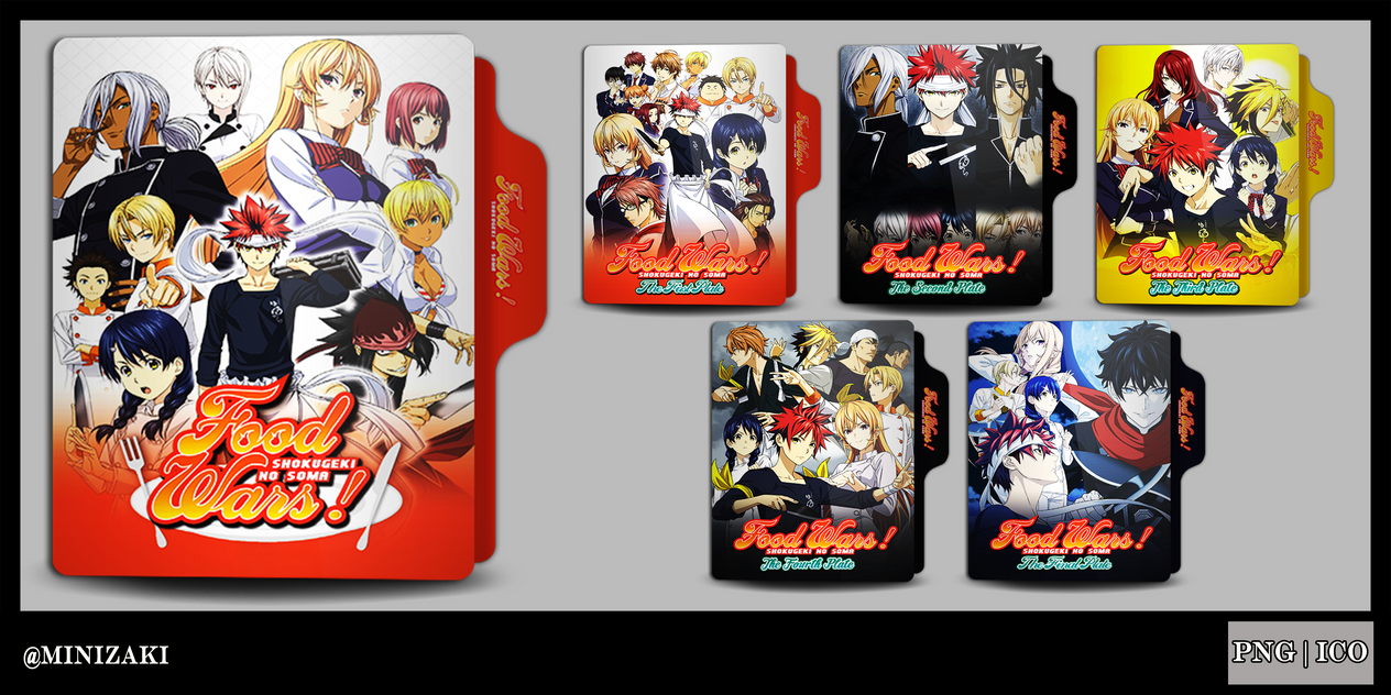 Food Wars! (Seasons 1-5) by MiniZaki on DeviantArt