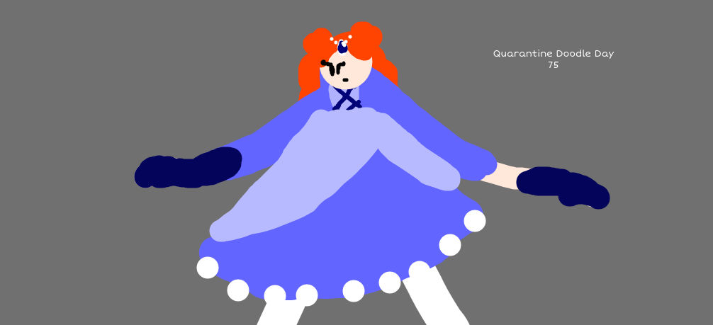 Princess Fashion-Quarantine Doodle Day 75 by BooLooCrew on DeviantArt
