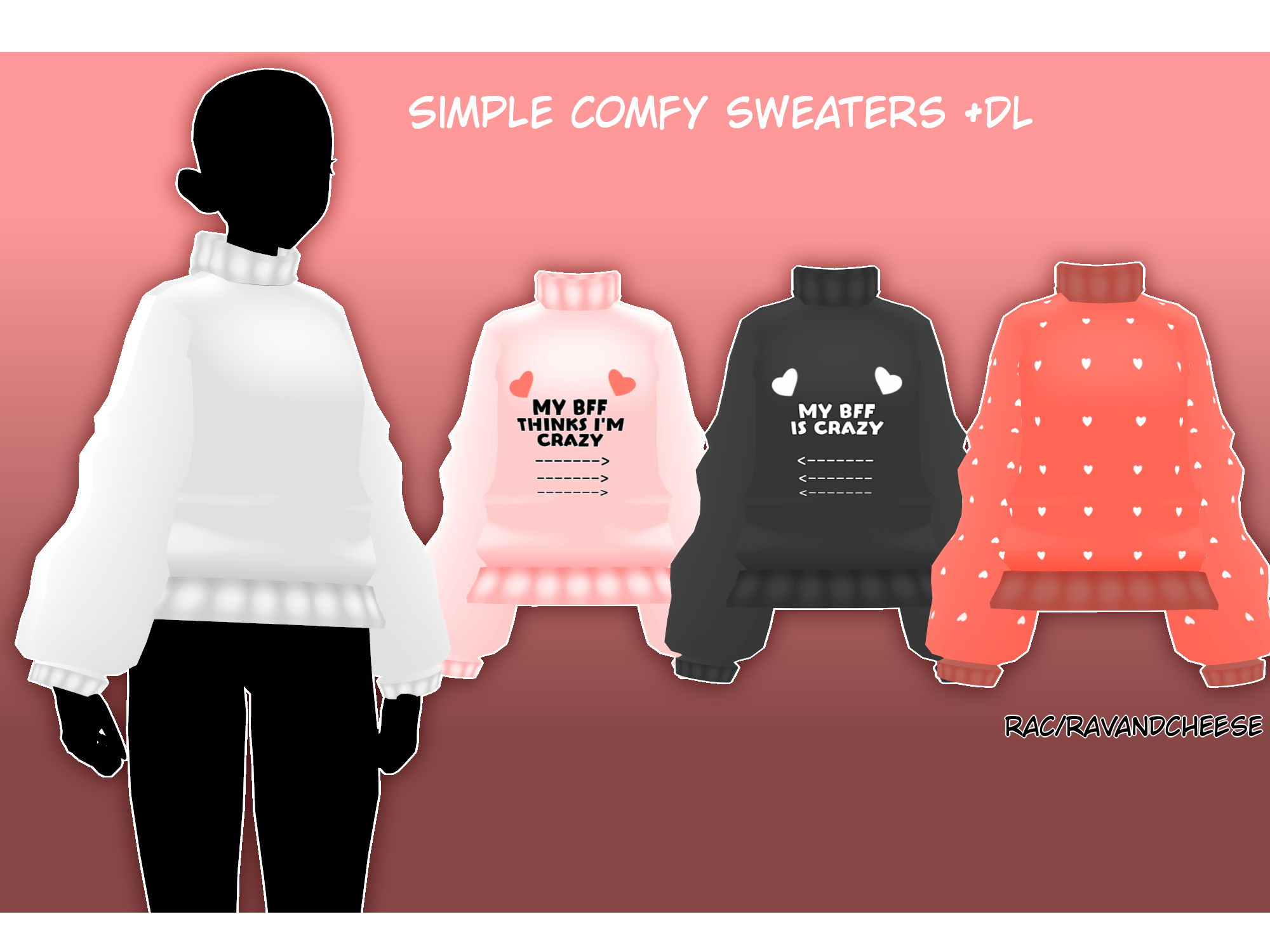 [MMD] Simple Comfy Sweaters +DL by RavAndCheese on DeviantArt