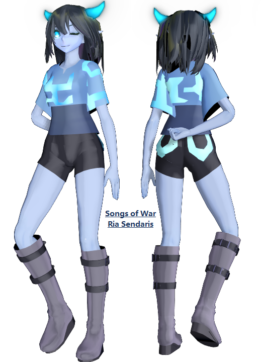 {Songs of War} Ria Sendaris MMD model dl by donzgamerouo on DeviantArt