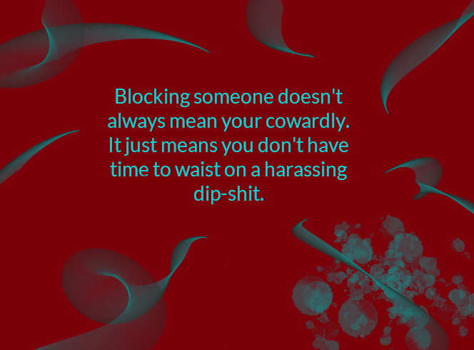 Blocking isn't cowardly by Mistwolf4 on DeviantArt