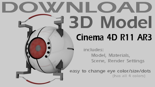 3D Model Download -GLaDOS Core by 100SeedlessPenguins on DeviantArt