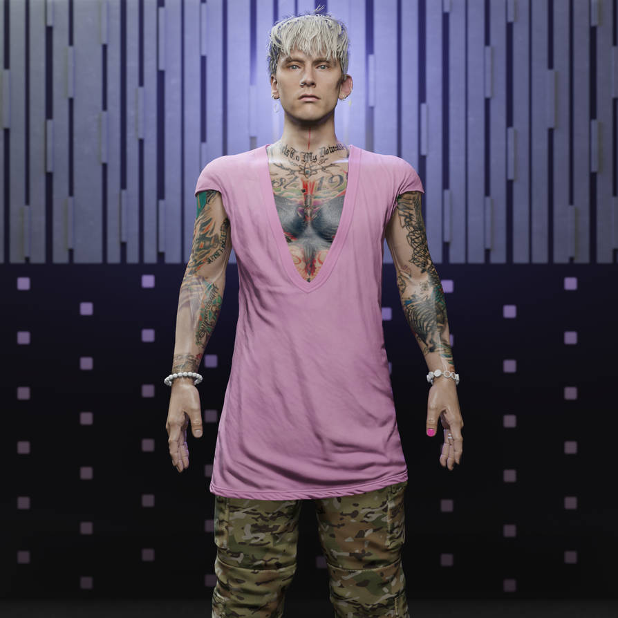 Machine Gun Kelly WWE 2K22 by DexPac on DeviantArt