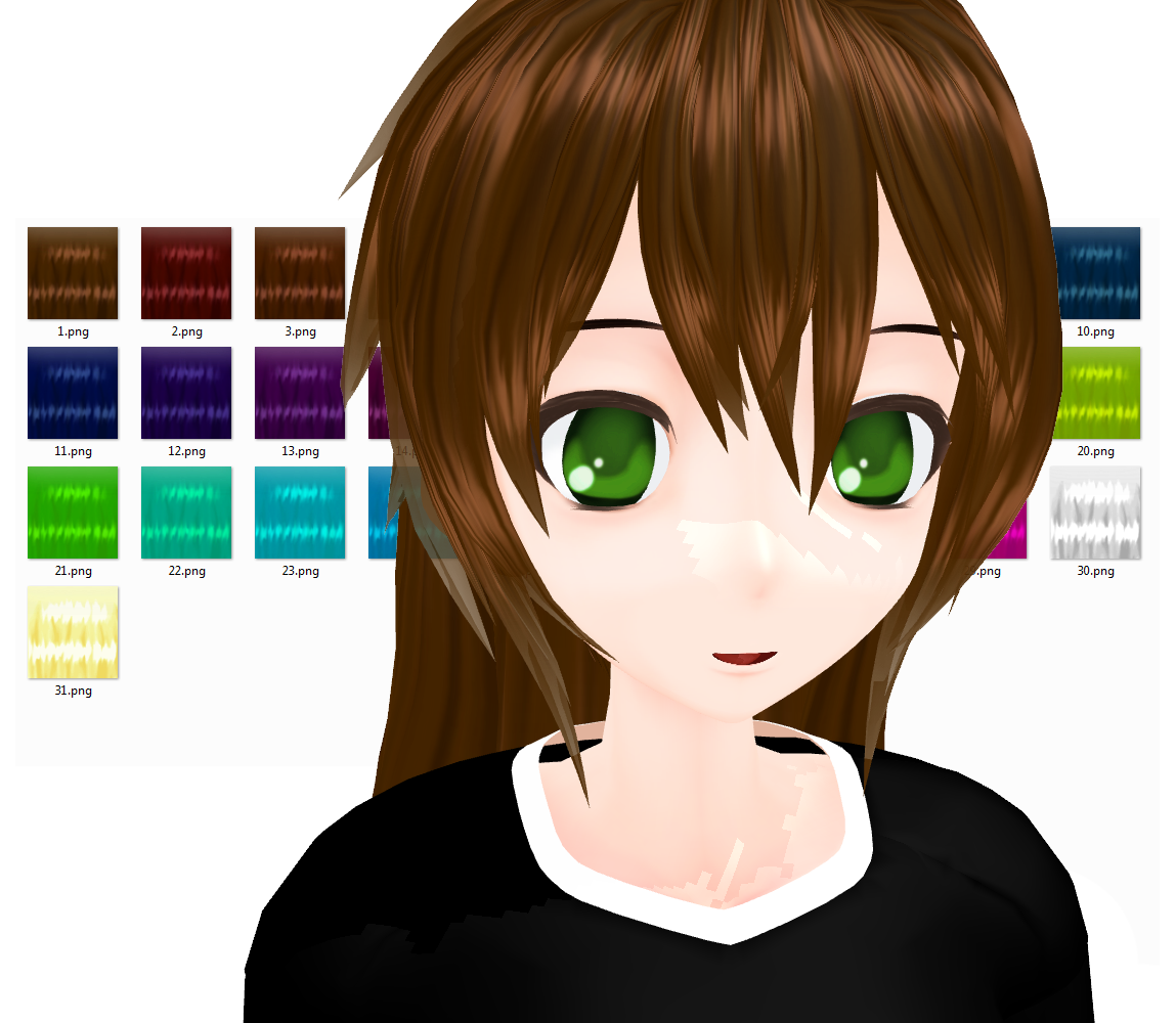 MMD - 'Classic' Hair Texture - DL by Ayodan on DeviantArt