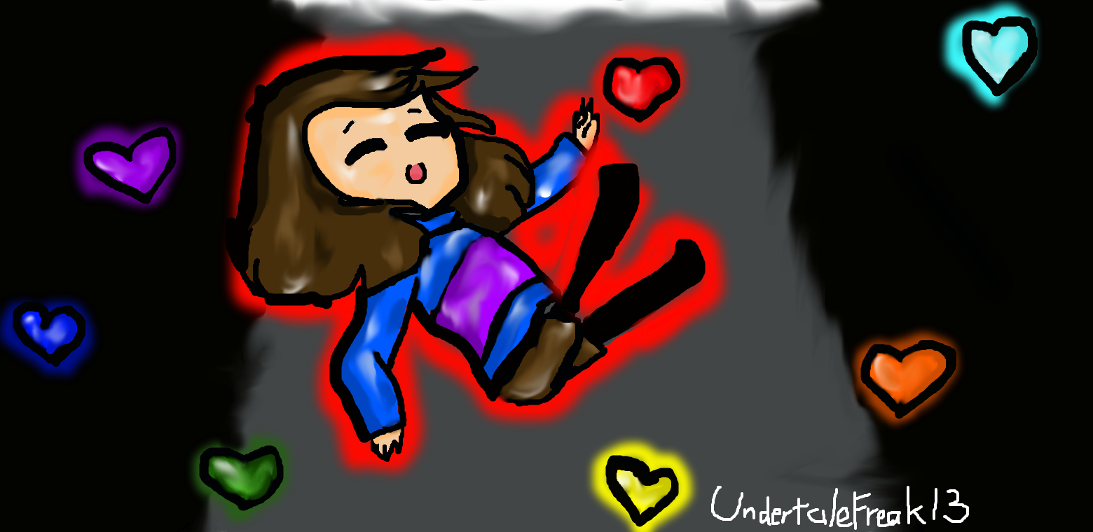 Frisk Falling by UndertaleFreak13 on DeviantArt