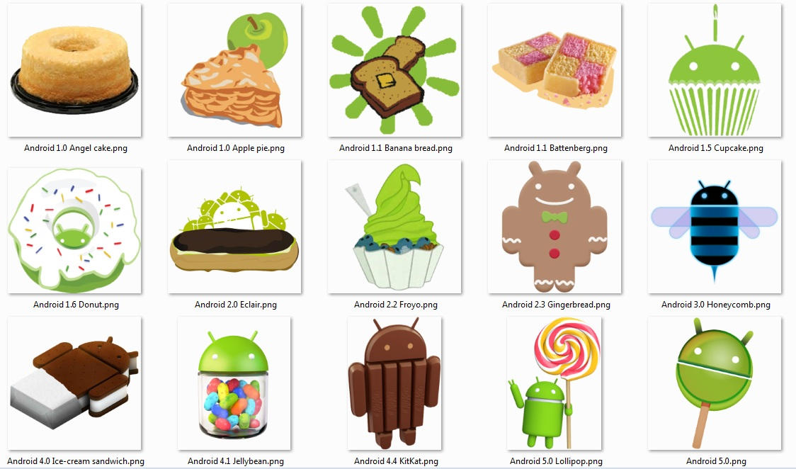 Android versions by vietanhussr on DeviantArt