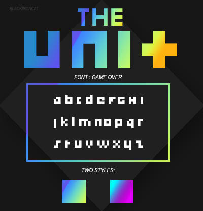 THE UNIT font + 2 styles by Blackironcat on DeviantArt