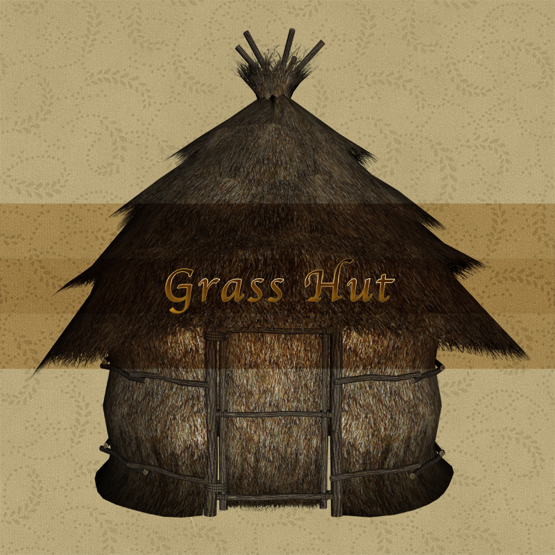 Grass Hut by Just-A-Little-Knotty on DeviantArt