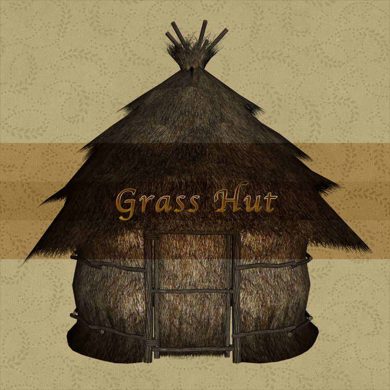 Grass Hut by Just-A-Little-Knotty on DeviantArt