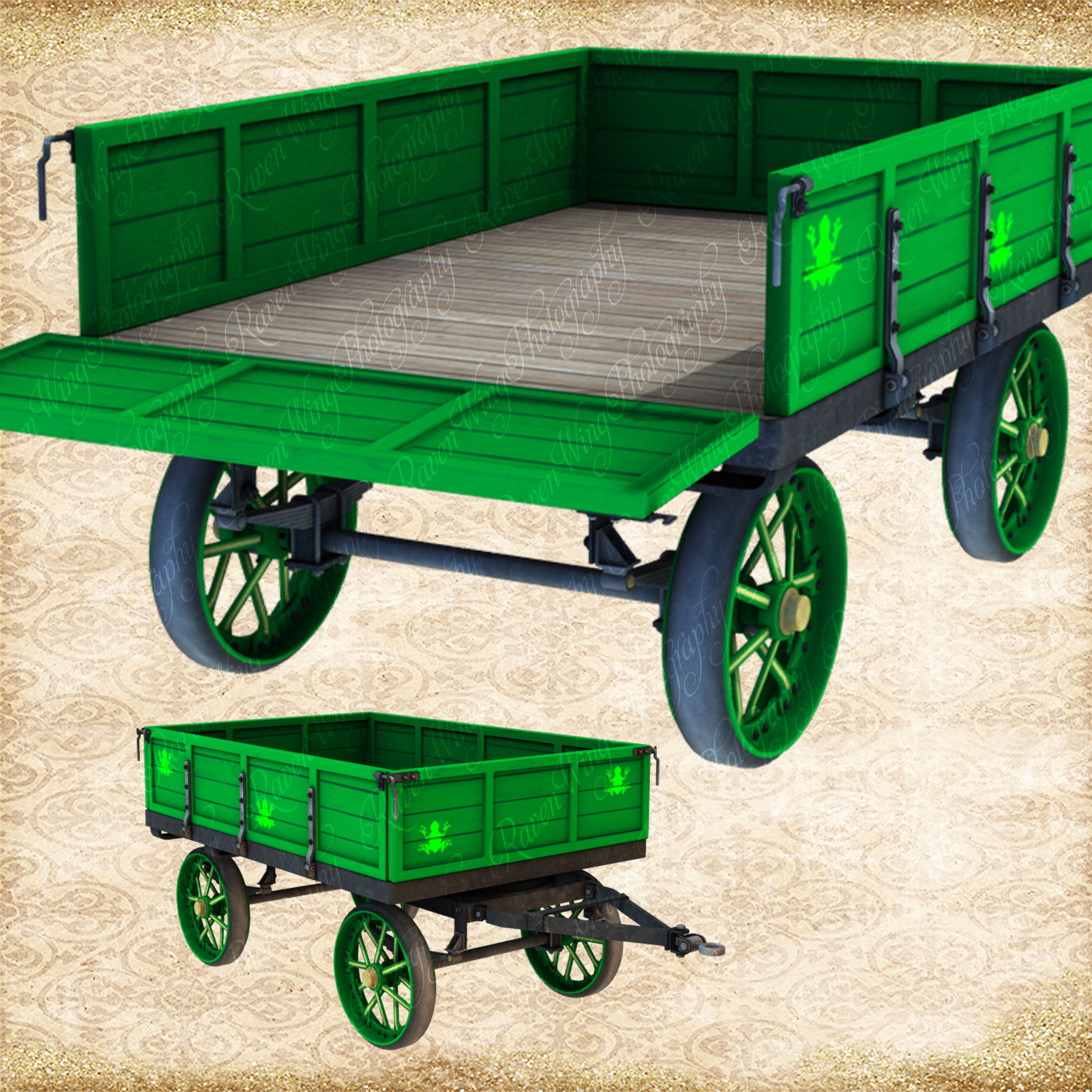 Shiny New Wagon -Green by Just-A-Little-Knotty on DeviantArt