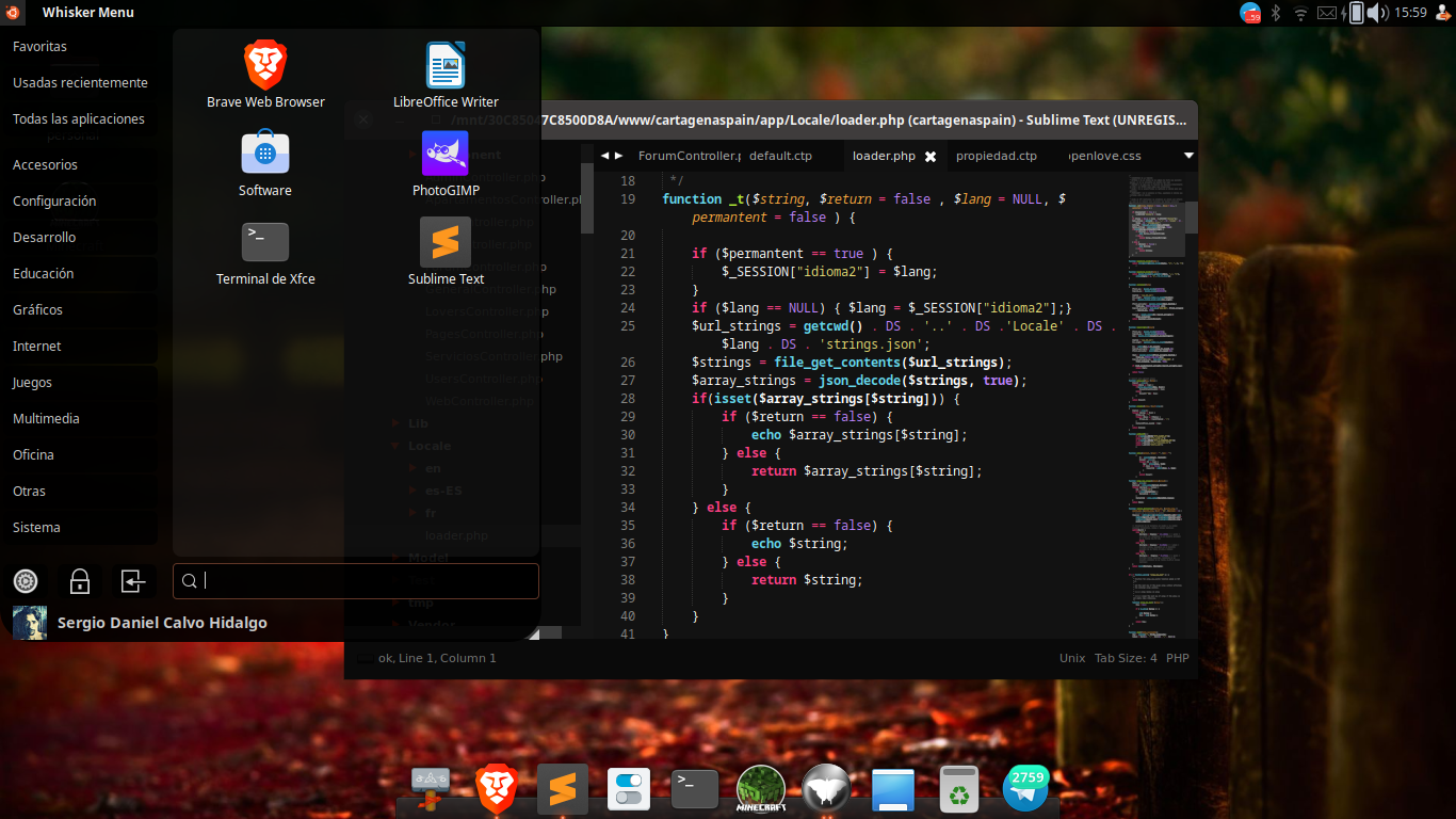 XFCE4 Transparent Whisker Menu V2 by hackelian on DeviantArt
