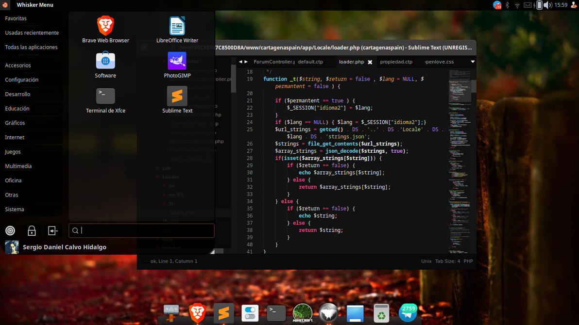 XFCE4 Transparent Whisker Menu V2 by hackelian on DeviantArt