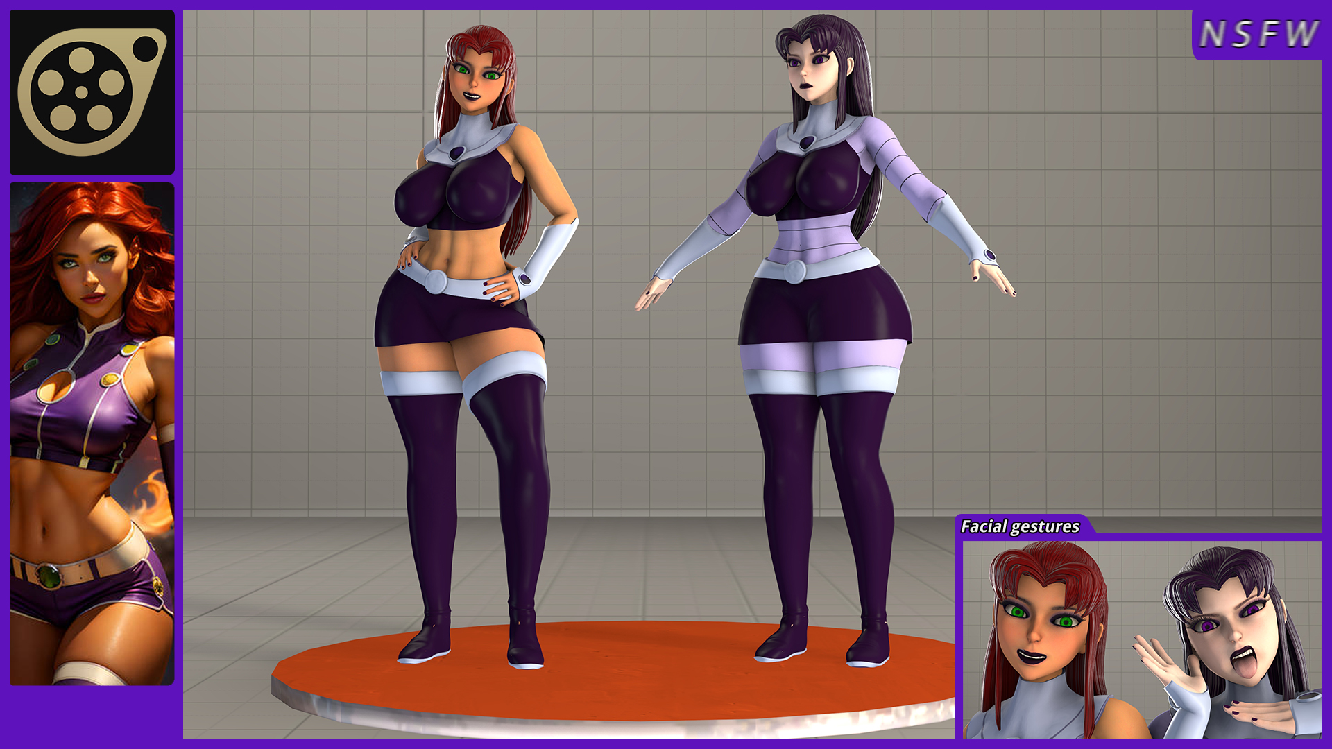 [SFM] - Starfire and Blackfire by DaiSFM on DeviantArt